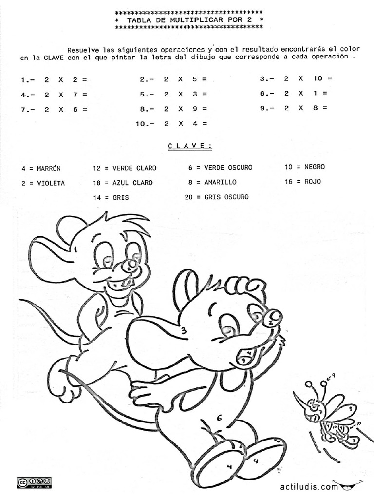 Mandalas Tablas de Multiplicar 2-9 | PDF