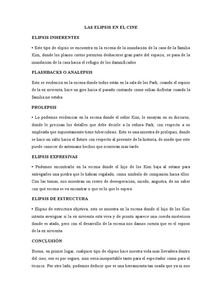 LAS ELIPSIS EN EL CINE | PDF