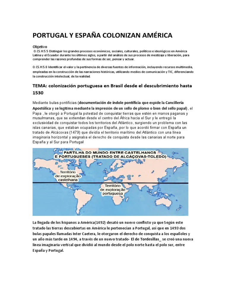 Colonización Portuguesa en Brasil (1500-1530) | PDF | Brasil | Portugal