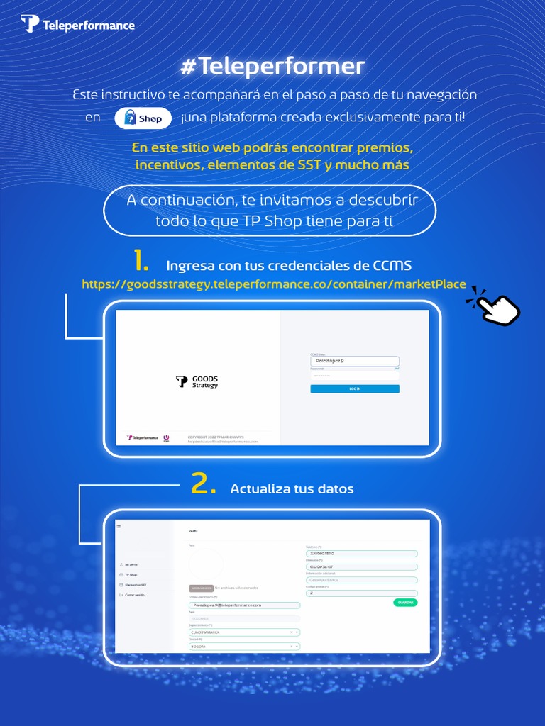 Guía de Uso para TP Shop de Teleperformance | PDF