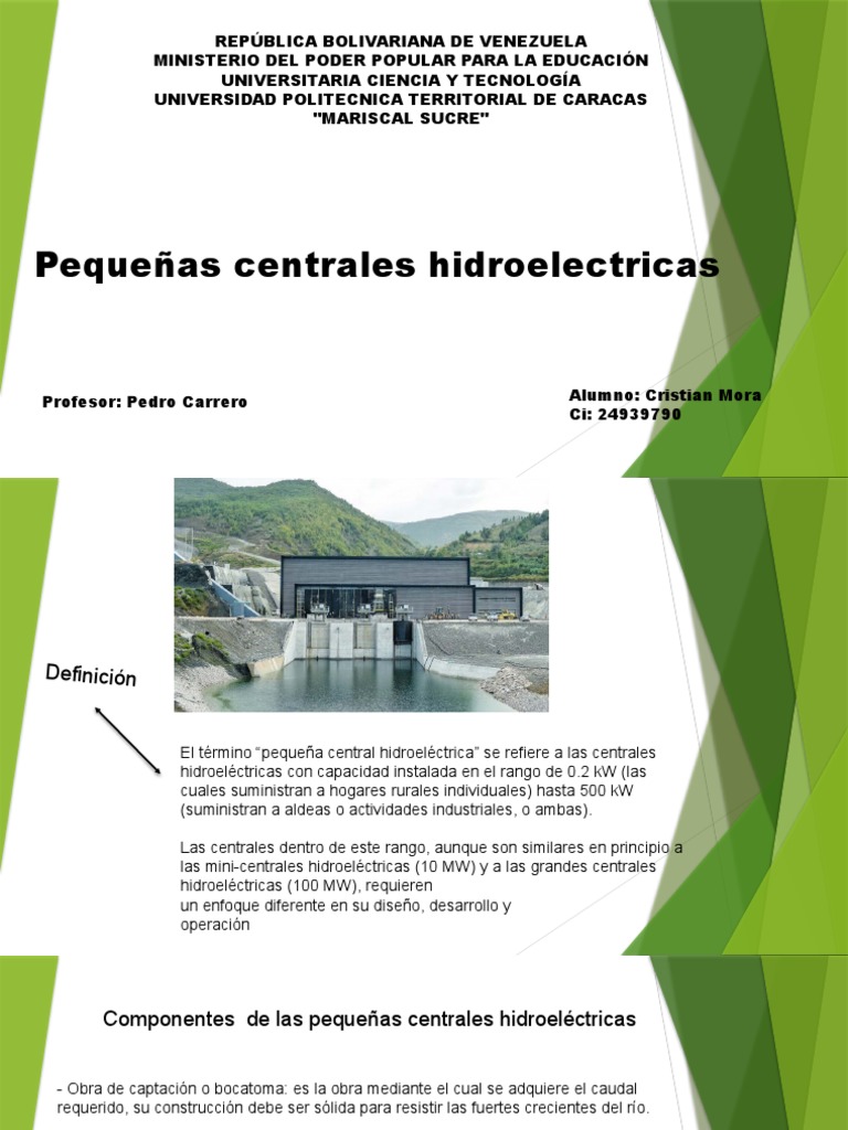 Pequeñas Centrales Hidroelectricas | PDF
