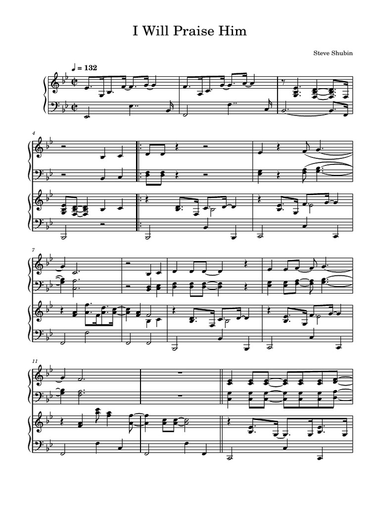 I - Will - Praise - Him - Partitura | PDF