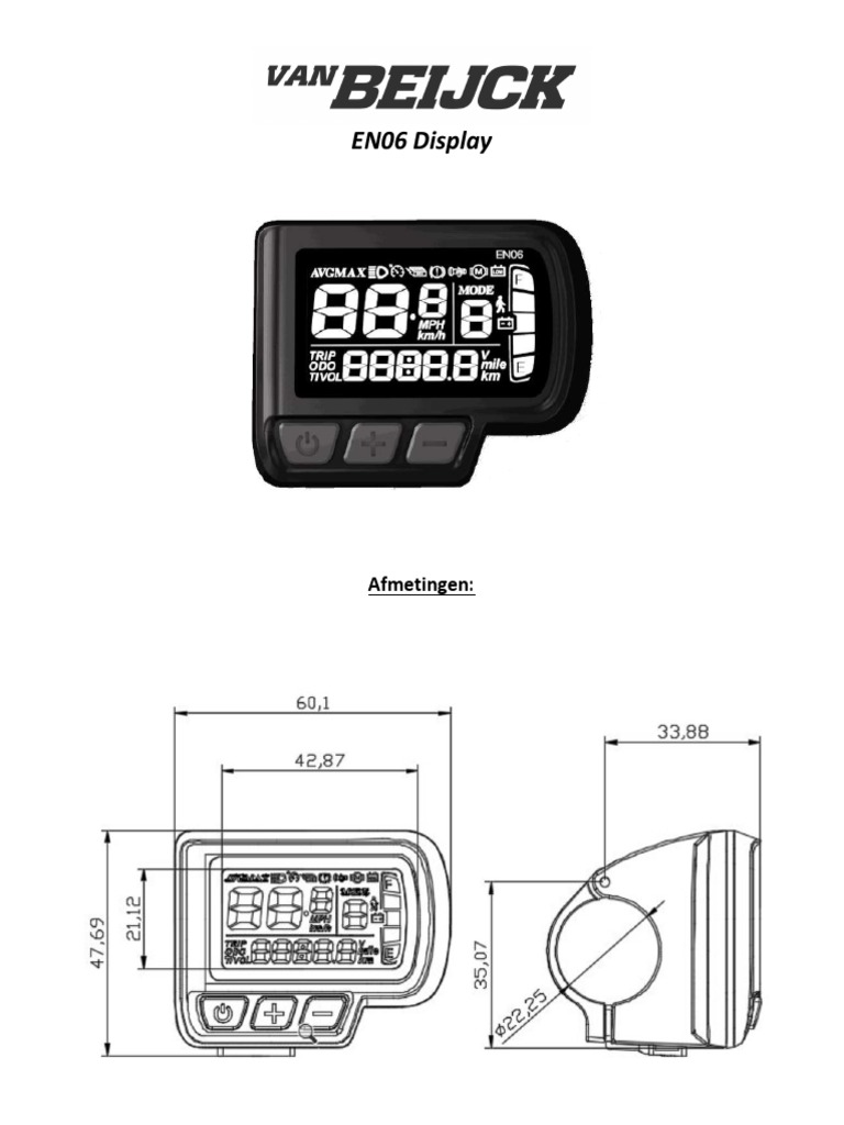 Handleiding EN06 Display | PDF
