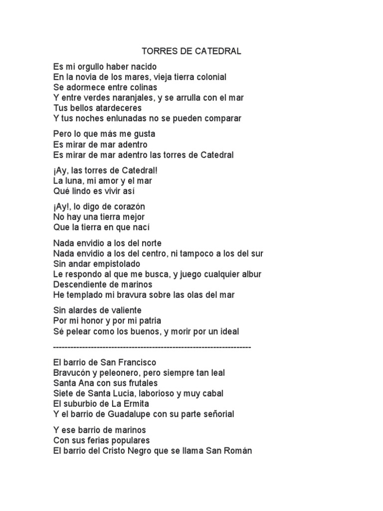 Torres de Catedral | PDF