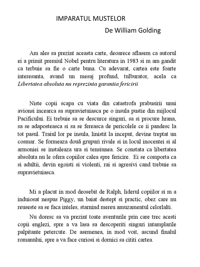 Imparatul Mustelor | PDF