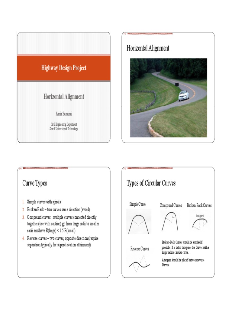 Horizontal Alignment: Highway Design Project Highway Design Project ...