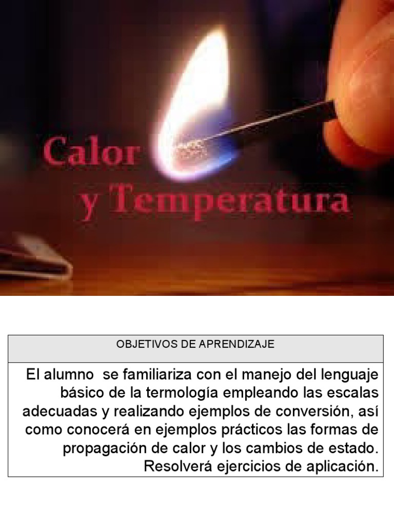CALOR Y TEMPERATURA - 3° TRM | PDF | Calor | Temperatura