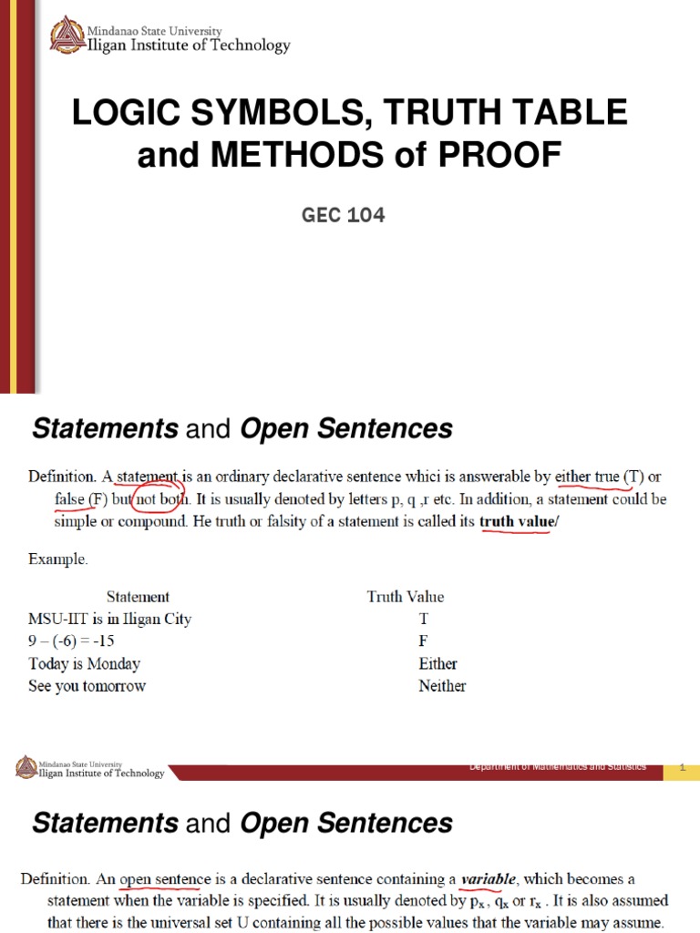 Logic and Methods of Proof | Download Free PDF | Logic | Mathematics