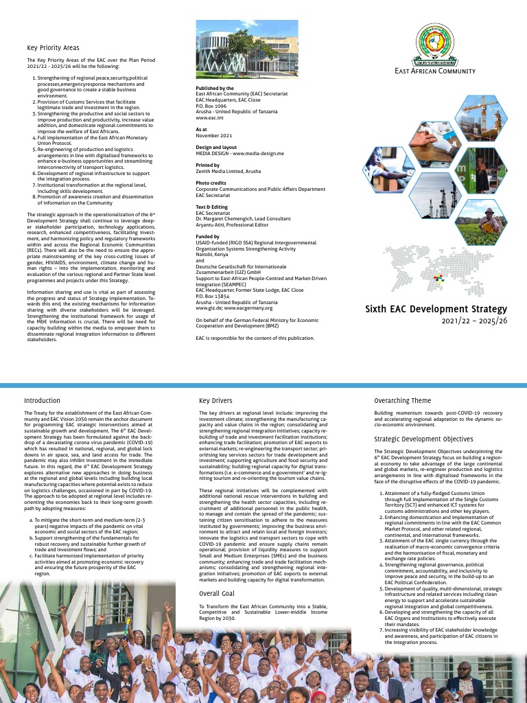 EAC Development Strategy 2021-2026 | PDF | Business