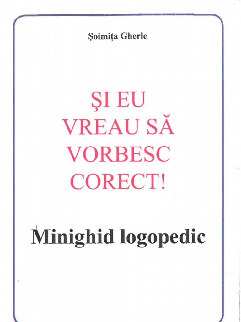 Minighid-Logopedic-S.Gherle-sunet R | PDF