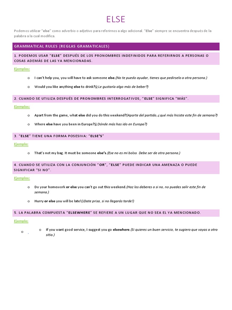 Else | PDF