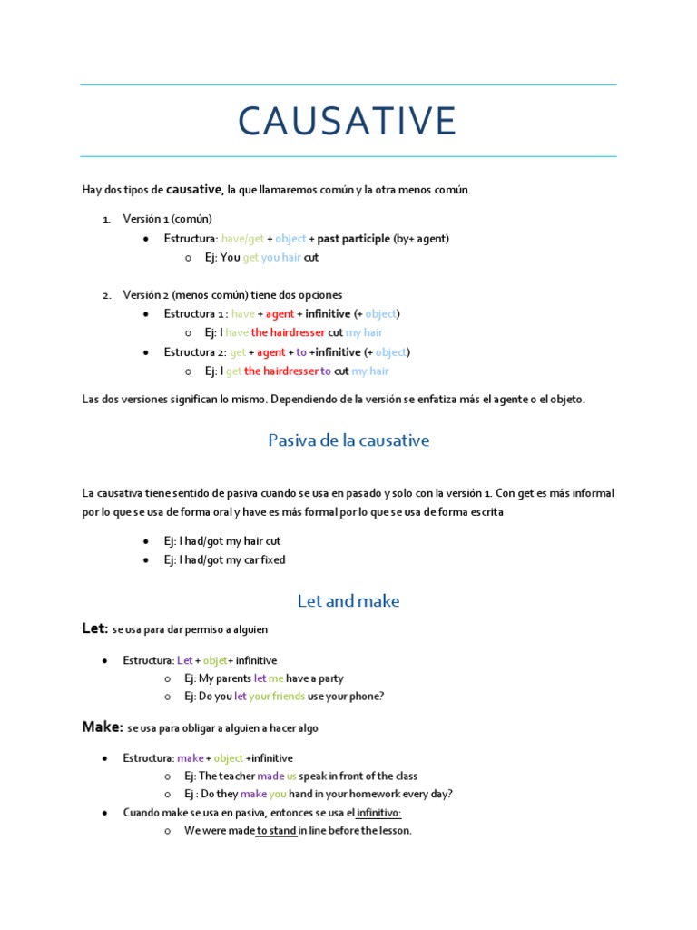 Causative | PDF