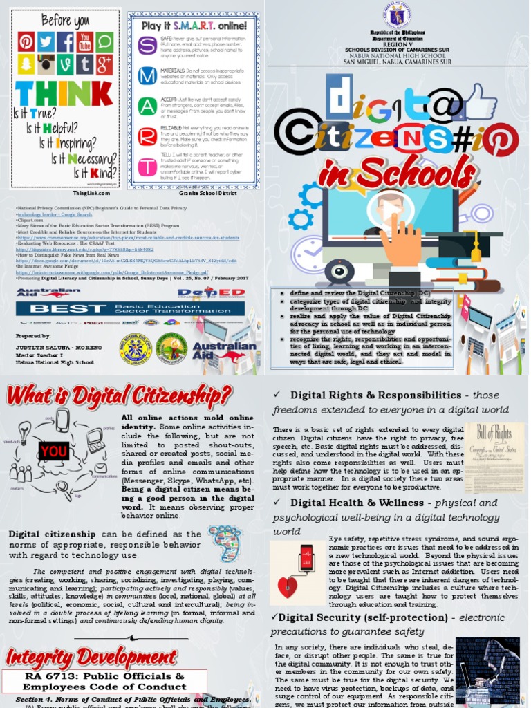Handouts For Digital Citizenship | PDF | Privacy | Cyberbullying