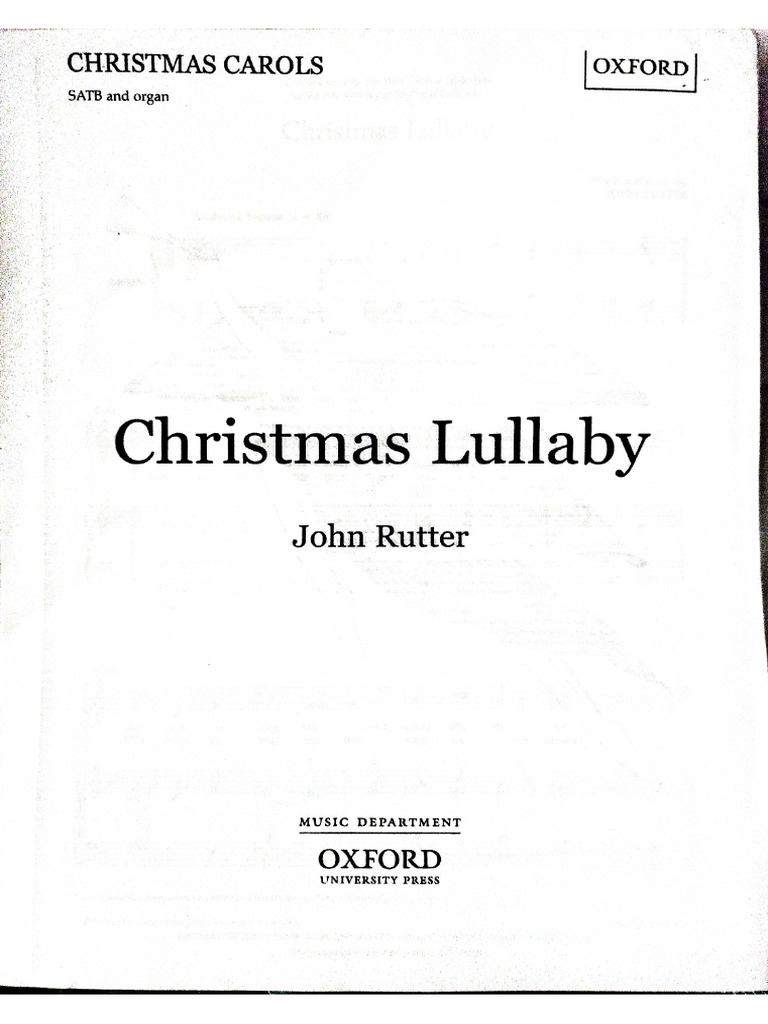 Cristmas Lullaby | PDF
