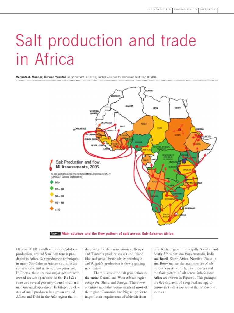 VIP IDD GAIN Idd - Nov13 - Salt - Trade | PDF | Africa | Salt