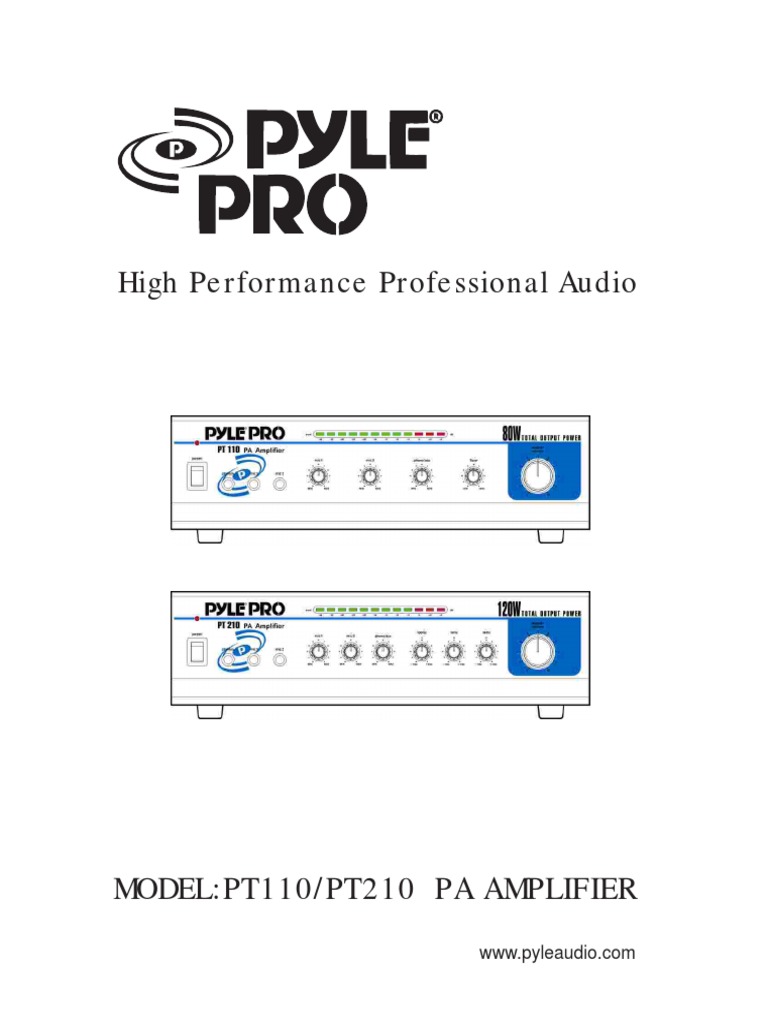 A Comprehensive Guide to Installing and Operating the PYLE PT110/PT210 ...