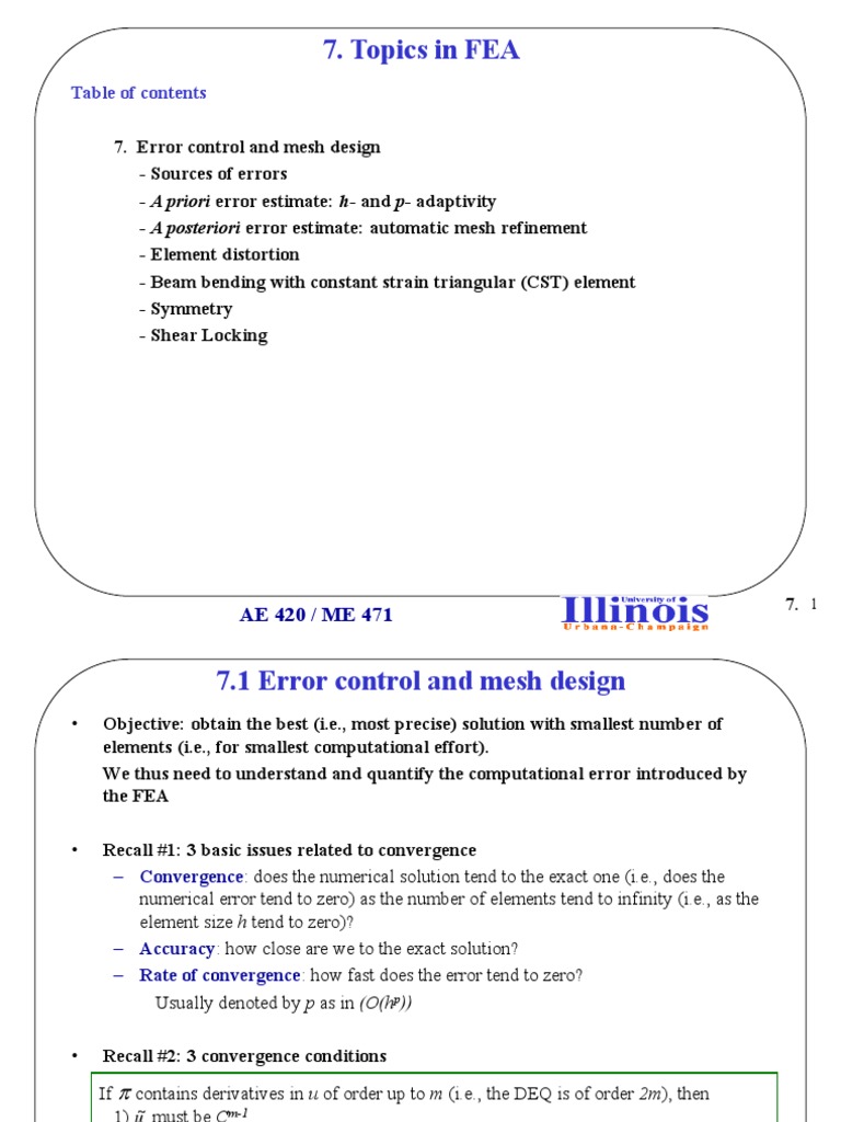 AE420 Chpt7 Fall 2021 | PDF | Finite Element Method | Bending