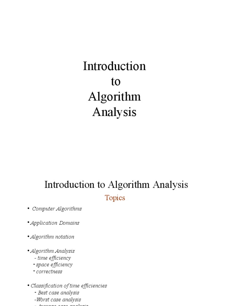 Case Study Algorithm Analysis | PDF | Algorithms | Time Complexity