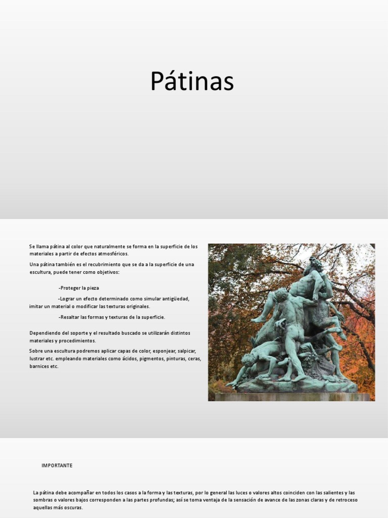 Pátinas | PDF | Bronce | Materiales
