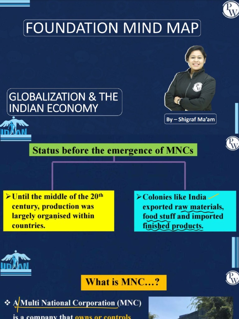 Globalization & The Indian Economy - Class Notes - Foundation Mind-Map ...