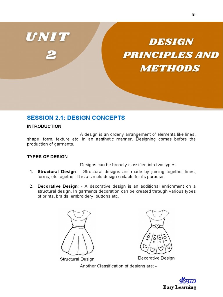 Unit 2 - Design Principles and Methods | PDF | Color | Fashion