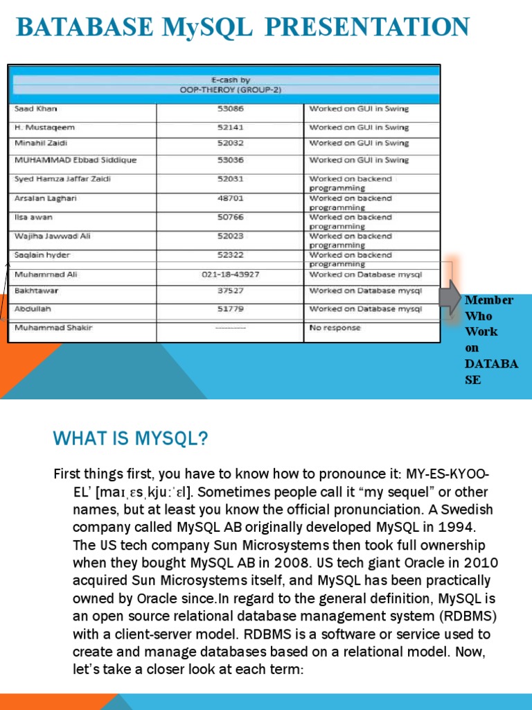 Database | PDF | My Sql | Sql