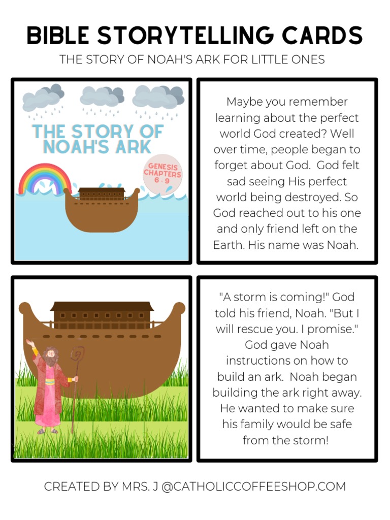 The Storyof Noahs Arkfor Little Ones | PDF | Noah's Ark | Noah