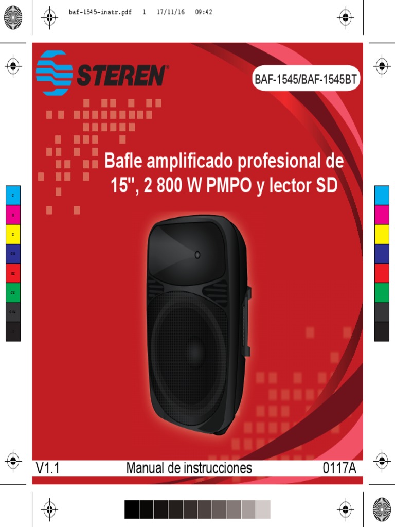BAF 1545 V1 Instr | PDF | USB | Altoparlante