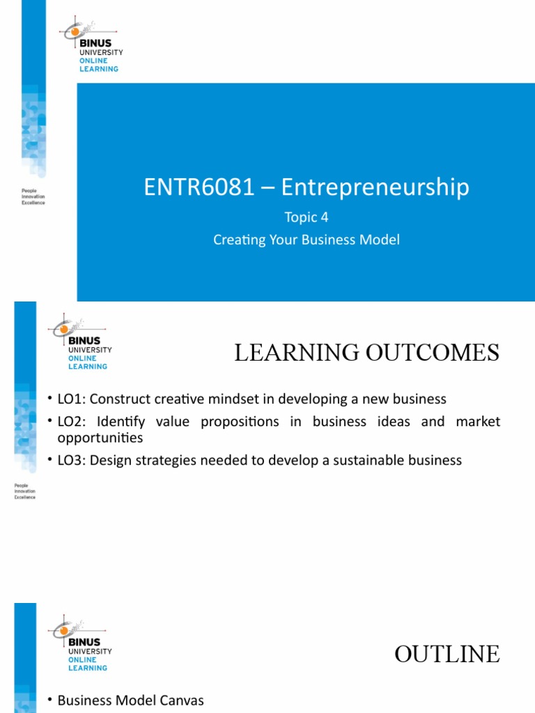 PPT04 - Creating Your Business Model | PDF | Business Model | Business