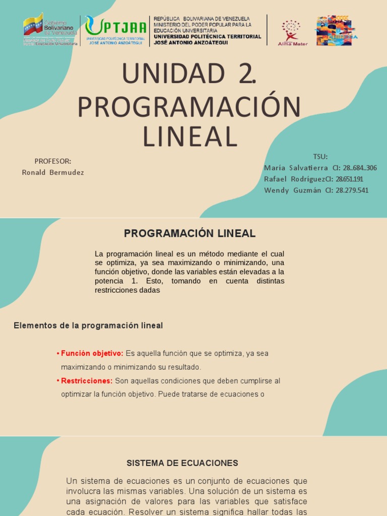 Metodo Simplex | PDF | Programación lineal | Ecuaciones