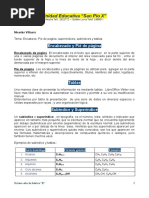 Formato de Superíndice y Subíndice en Word | PDF