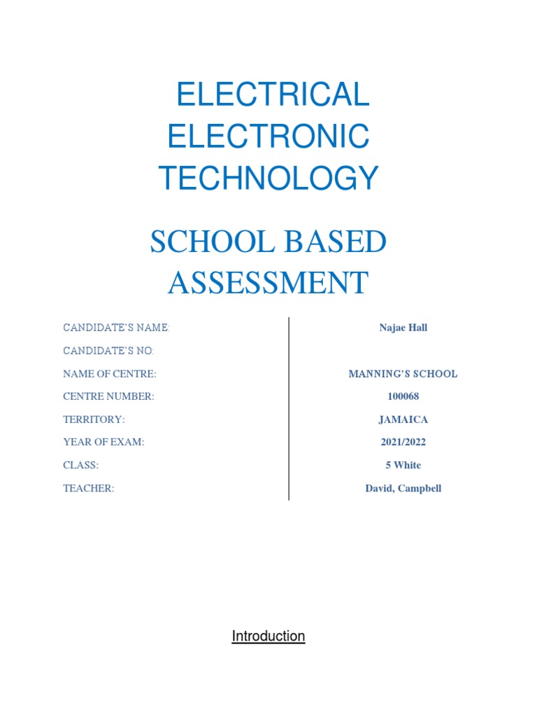 5w Hall Najae Eet Sba Lab Book | PDF | Series And Parallel Circuits | Switch