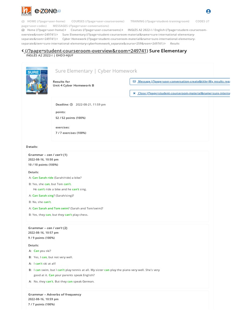 Unidad 4 Cyber Homework B | PDF | Linguistics