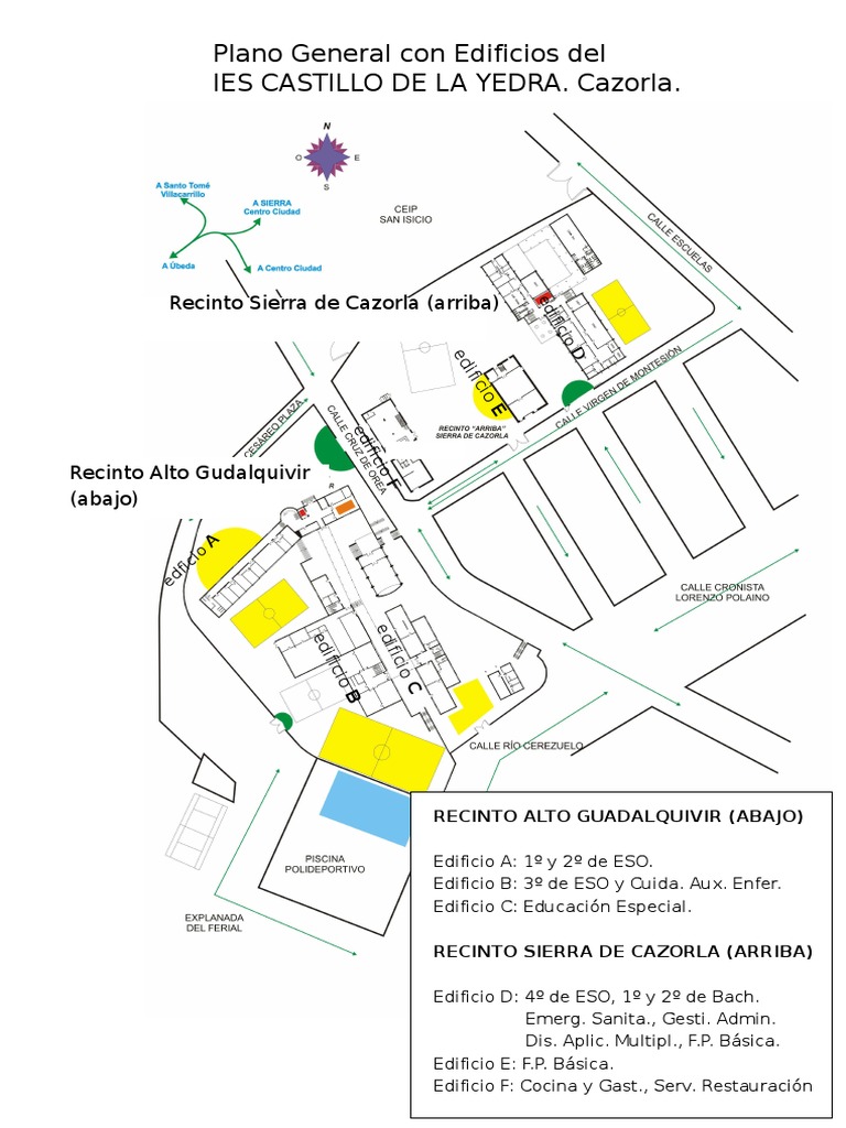 Mapa Con Nombres de Edificios | PDF