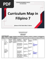 Curriculum Map Filipino 7 | PDF