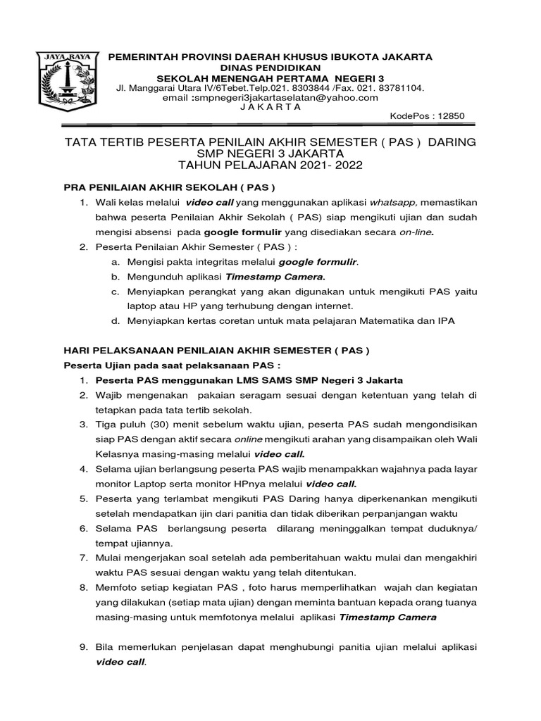 Tatib PAS Tariing Taiempong | PDF