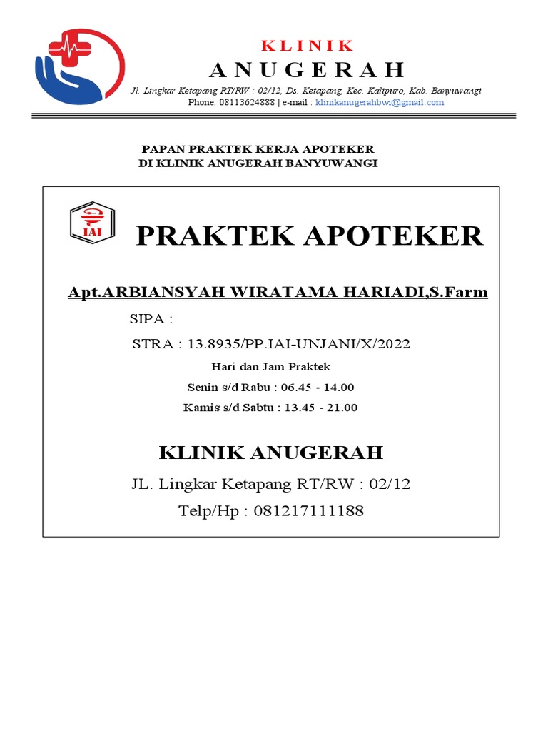 Draft Praktek Apoteker | PDF