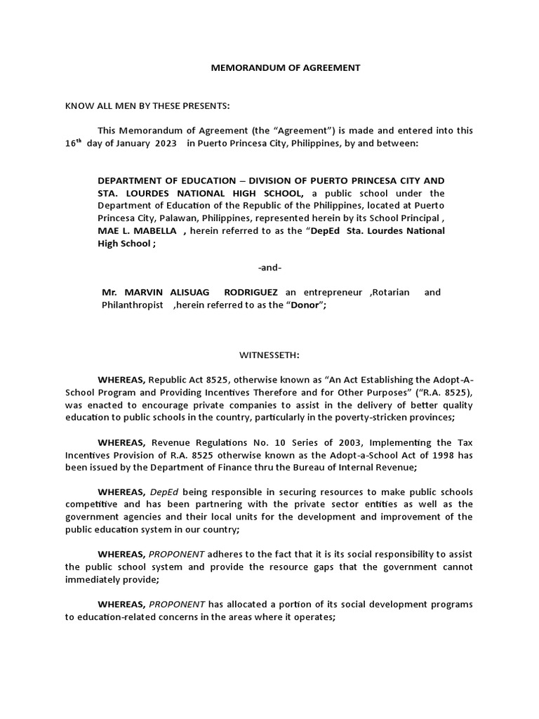 Moa Book Giving | PDF | Private Law | Government