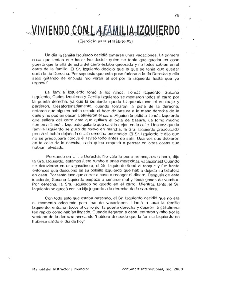 Dinámica de la Familia Izquierdo | PDF