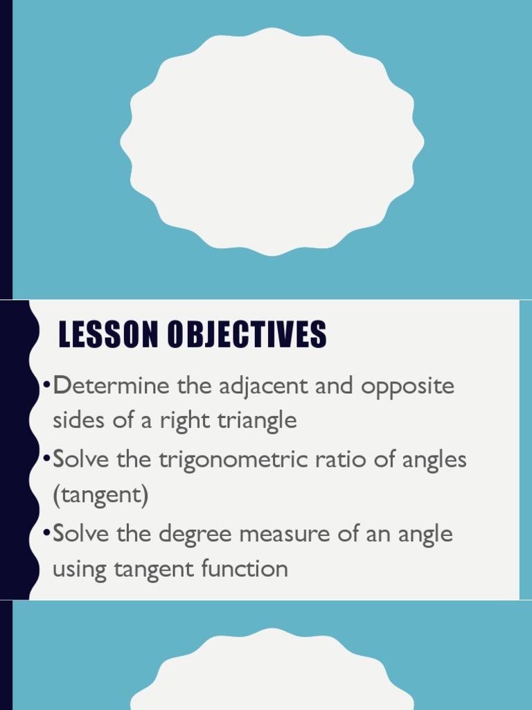 Lesson 4.7 - Tangent Function | PDF | Trigonometric Functions | Geometry