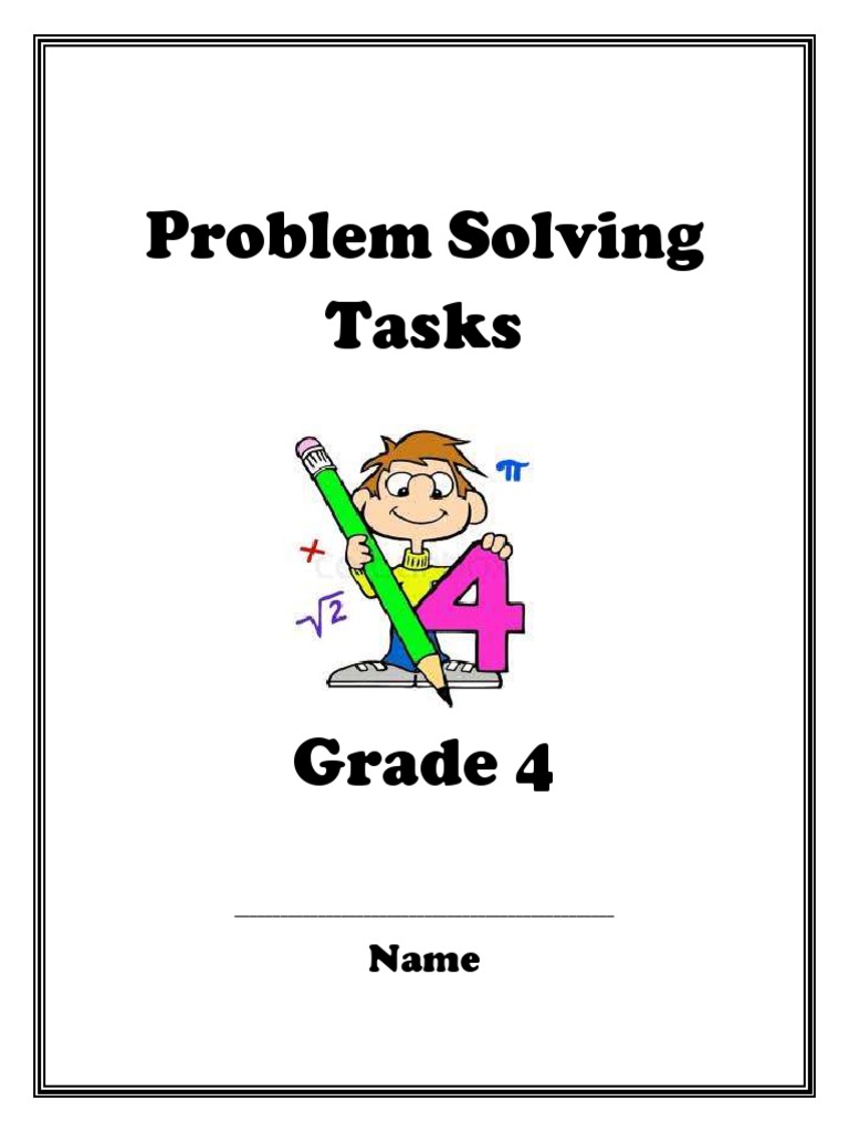 Grade 4 Problem Solving Tasks Unit 1 2 Word Problems PDF