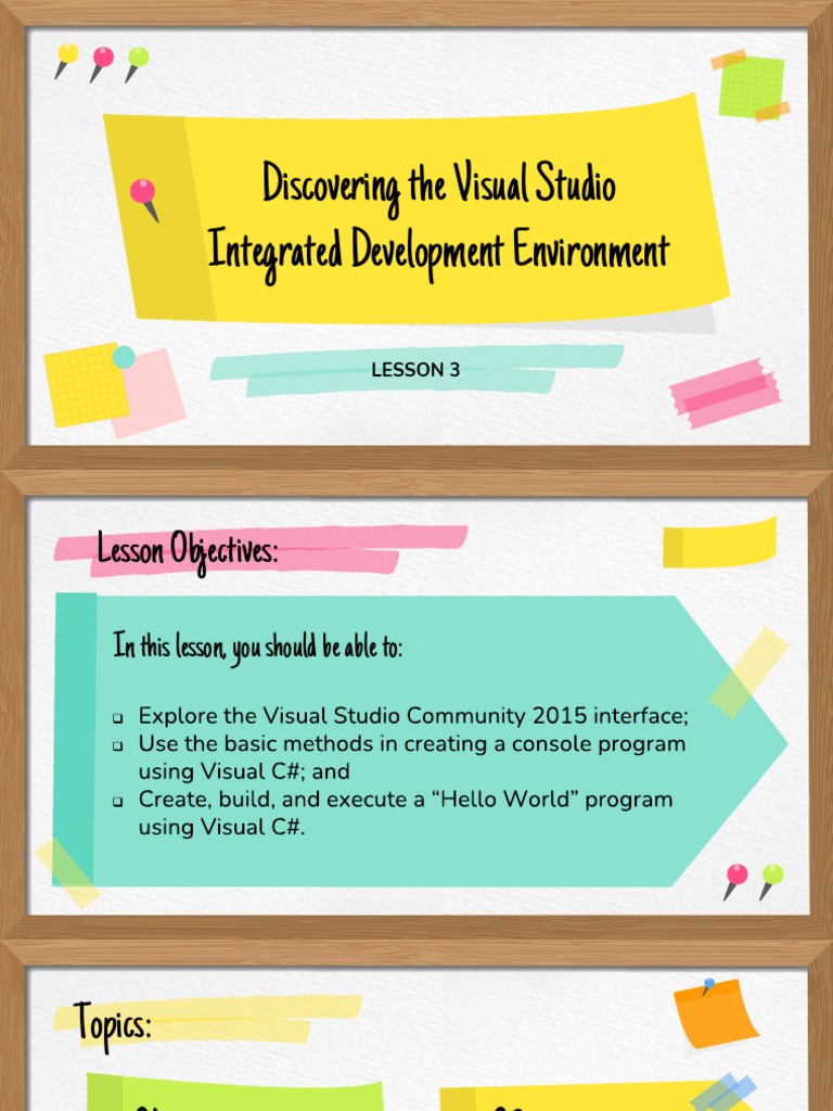 Lesson 3 - Computer 10 | PDF | Microsoft Visual Studio | Computer Programming