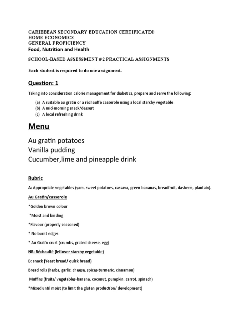 Sba#2 FNH 2021-2023 | PDF | Roasting | Breads