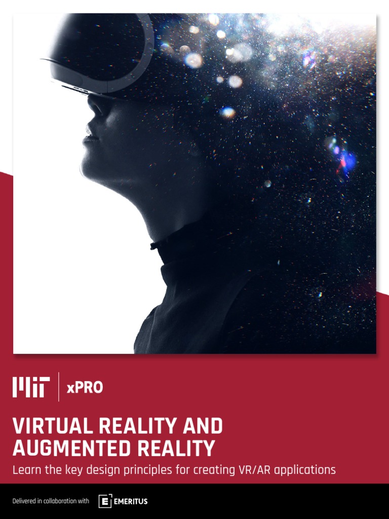 Brochure MIT xPRO ARVR 30-08-22 V21 | PDF | Virtual Reality | Augmented Reality