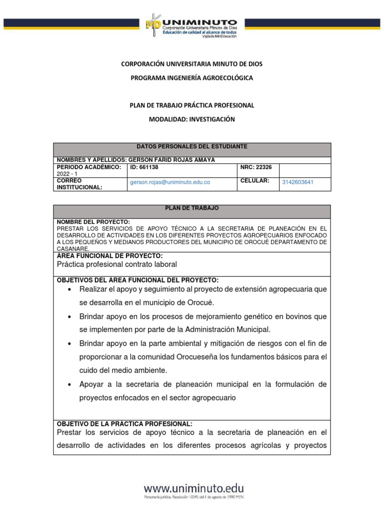 Plan de Formacion | PDF