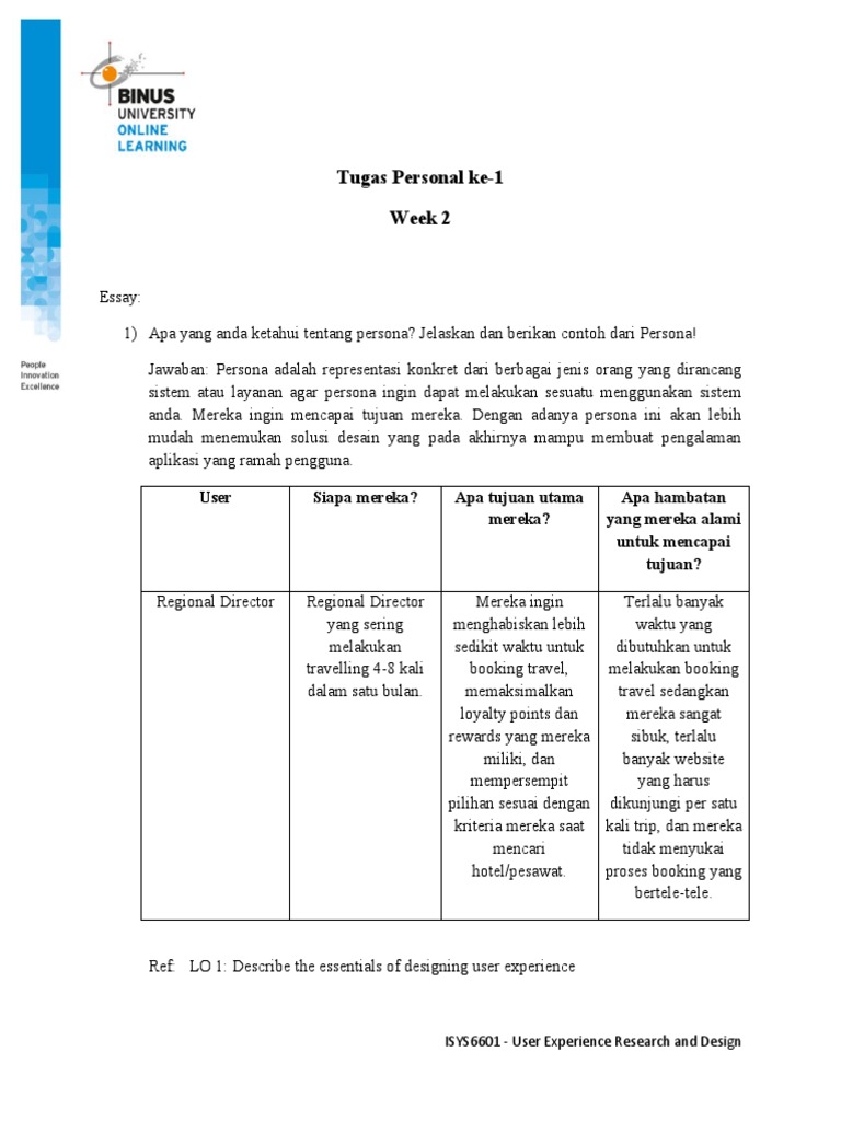 TP 1-Septhian Manroe 2502132286 UX Design | PDF | Karier & Perkembangan