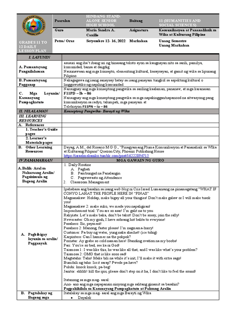 Lesson Plan 4 | PDF