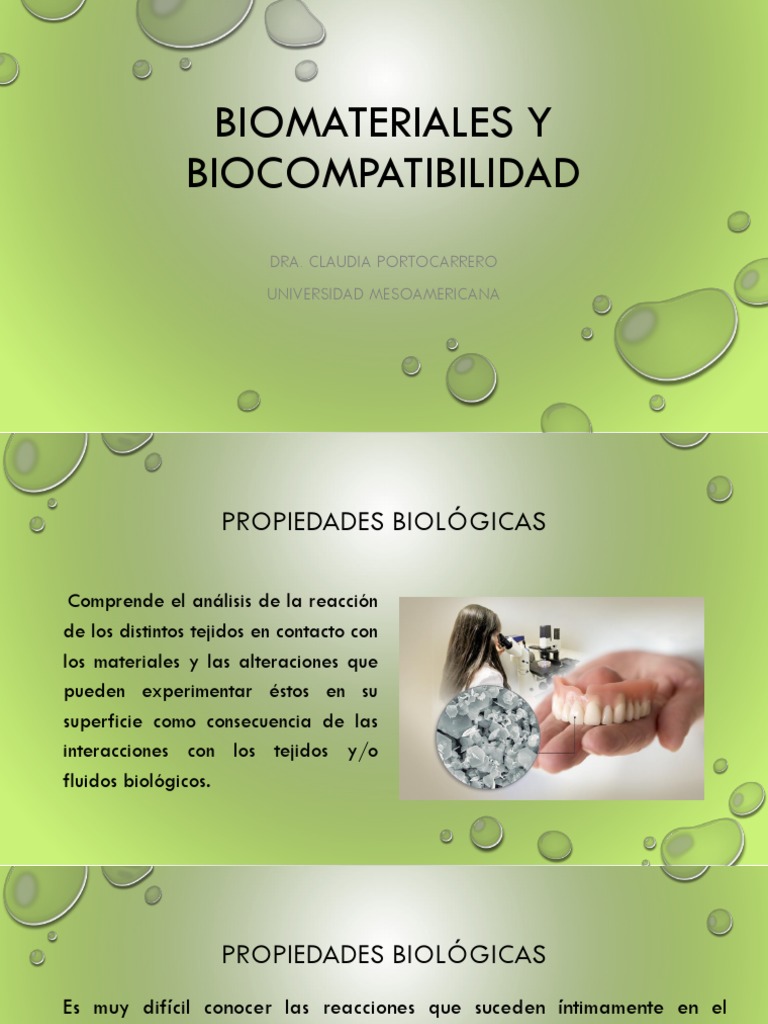 Biocompatibilidad de Biomateriales Dentales | PDF | Alergia | Biomaterial