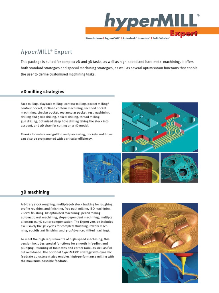 FLY Software Package Expert hyperMILL en | PDF | Machining | Machine Tool