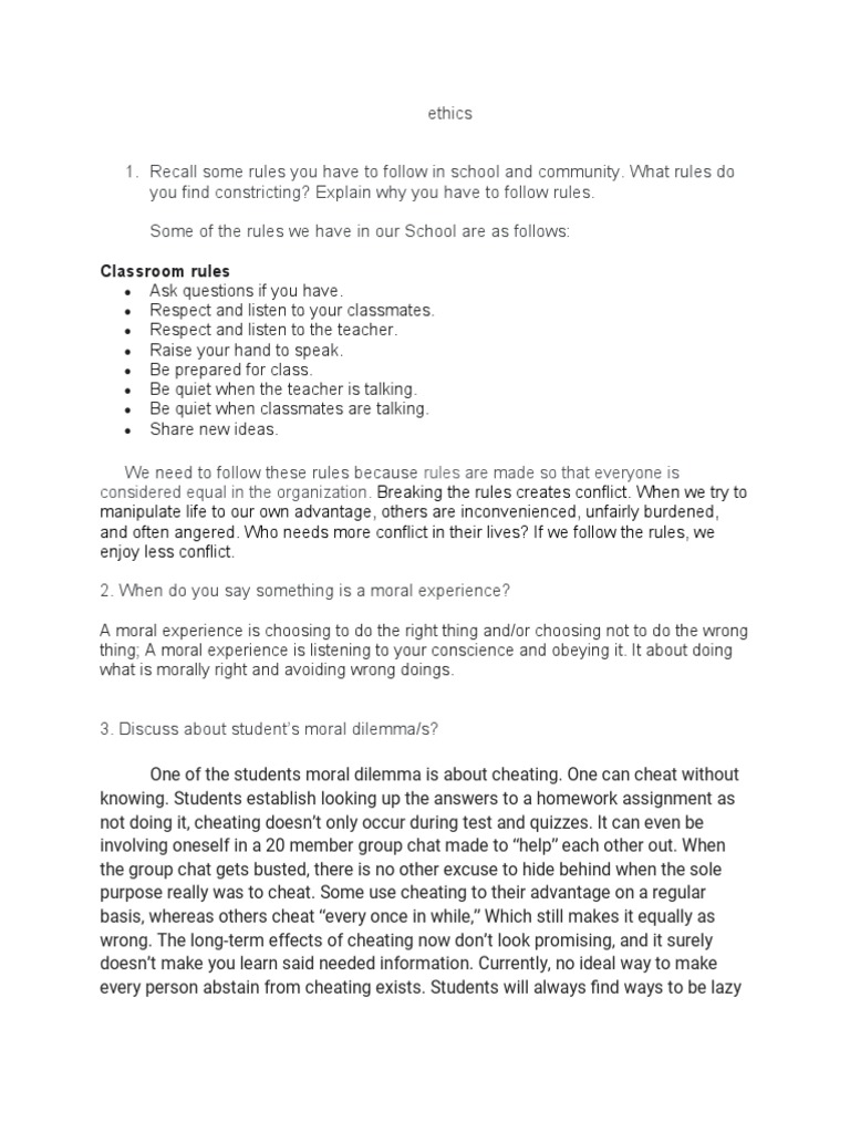 Ethics Assignment | Download Free PDF | Applied Ethics | Social Institutions